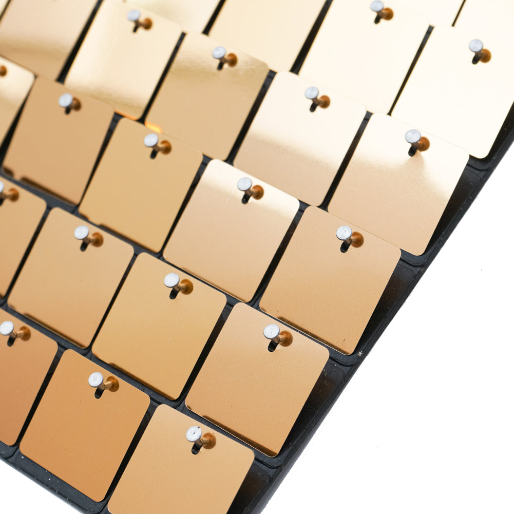 Spangle Shimmer Sequin Wall Panel Backdrops (24 panels) - Antique Gold ...