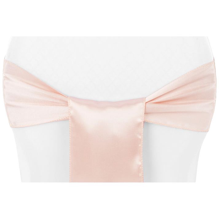 Standard Satin Chair Sash Blush/Rose Gold - CV Linens™