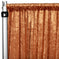 Velvet 10ft H x 52" W Drape/Backdrop Curtain Panel - Rust - CV Linens™