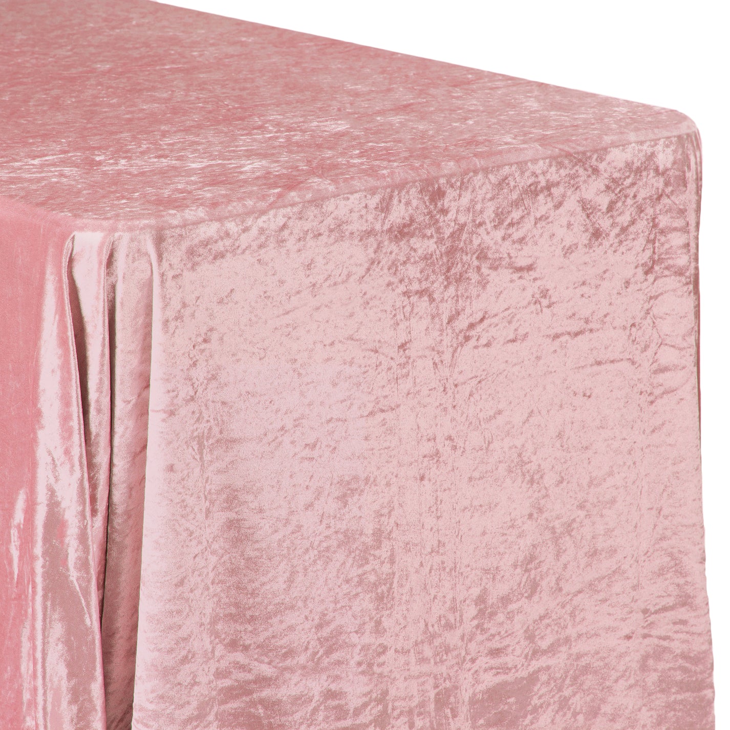 Velvet 90"x132" Rectangular Tablecloth Dusty Rose/Mauve - CV Linens™