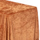 Velvet 90"x156" Rectangular Tablecloth - Rust - CV Linens™