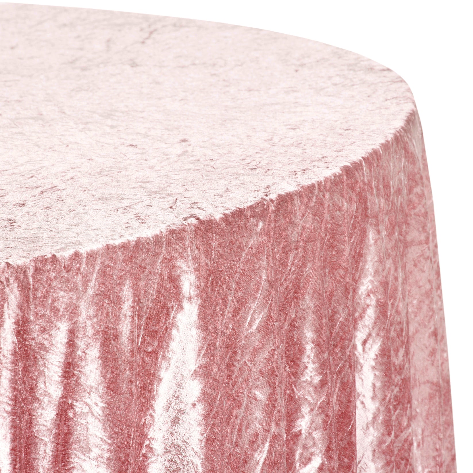 Velvet 132" Round Tablecloth - Dusty Rose/Mauve - CV Linens™