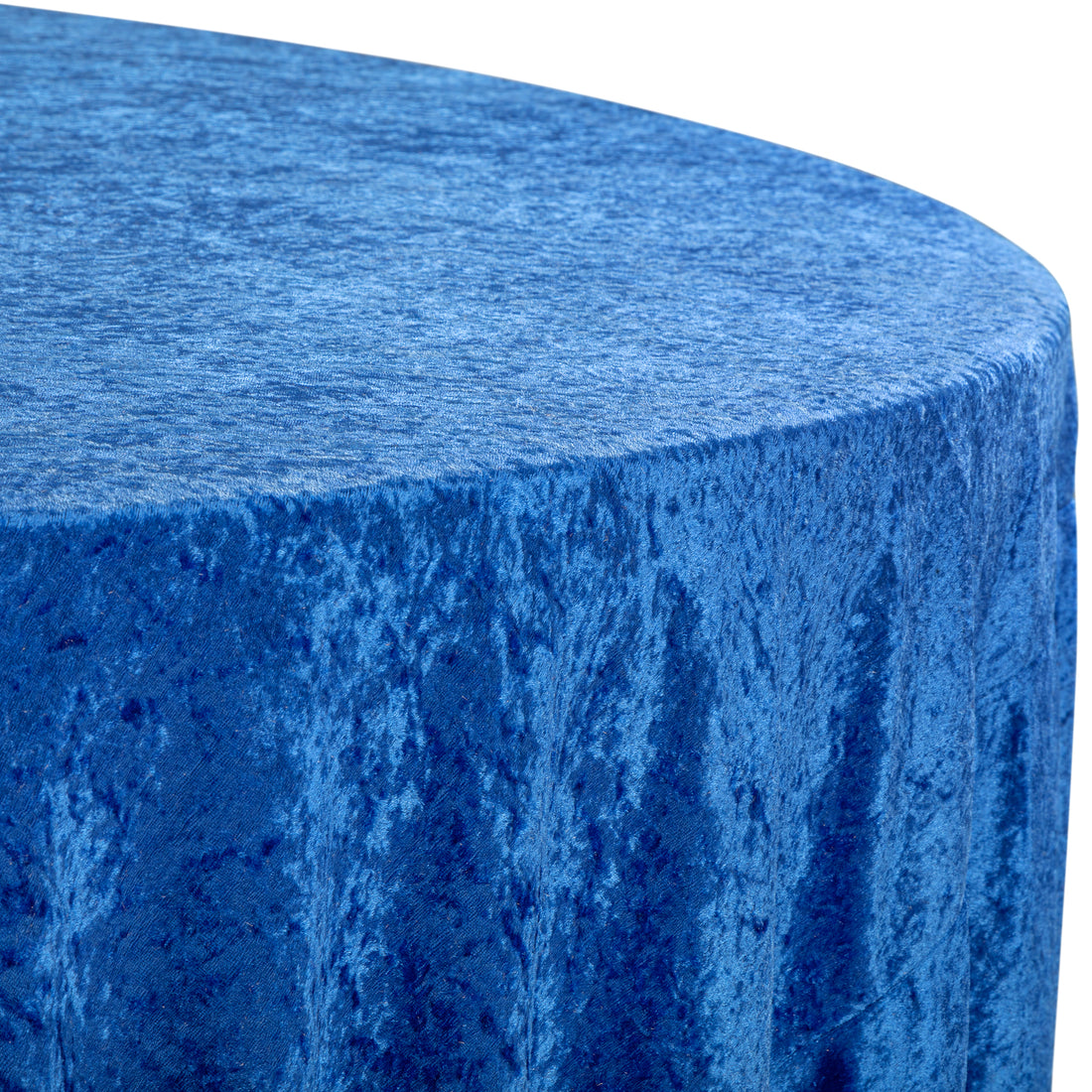 Velvet 120" Round Tablecloth - Royal Blue - CV Linens™