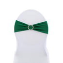 Buckle Spandex Stretch Chair Band - Emerald Green│Chair Decor– CV Linens
