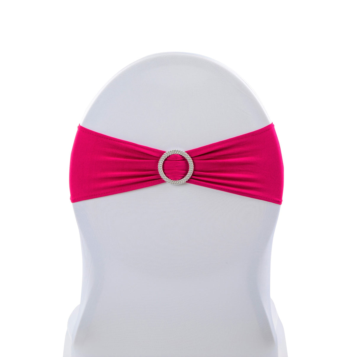 Buckle Spandex Stretch Chair Band - Fuchsia - CV Linens™