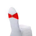 Buckle Spandex Stretch Chair Band - Red │ Event Chair Decor– CV Linens