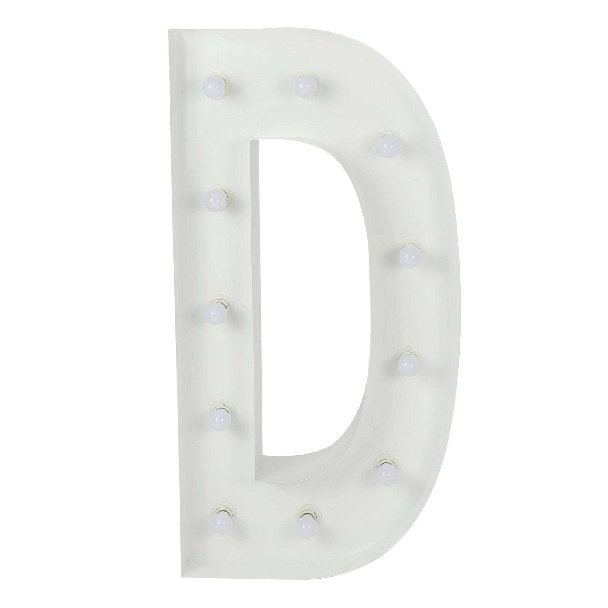 Large 4ft Tall LED Marquee Letter - D– CV Linens