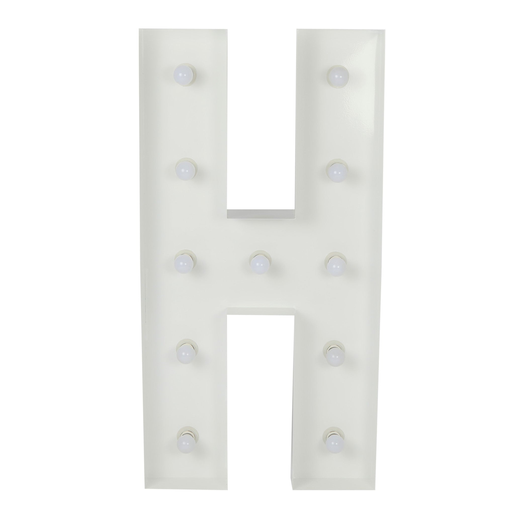 Large 4ft Tall LED Marquee Letter - H– CV Linens