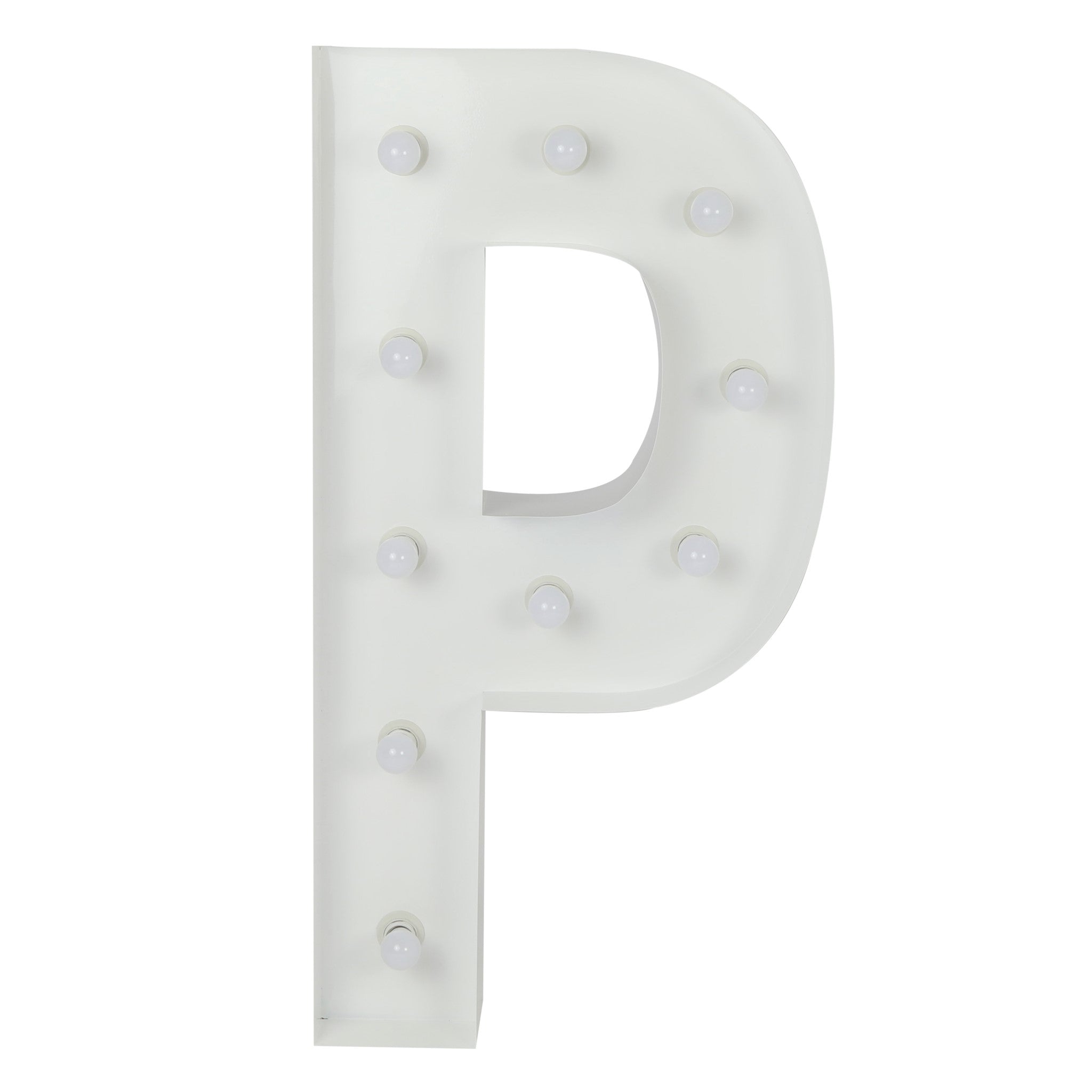 Large 4ft Tall LED Marquee Letter - P– CV Linens