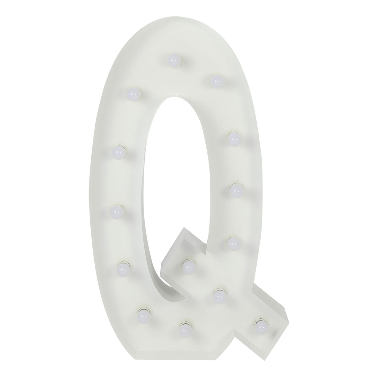 Large 4ft Tall LED Marquee Letter - Q - CV Linens™