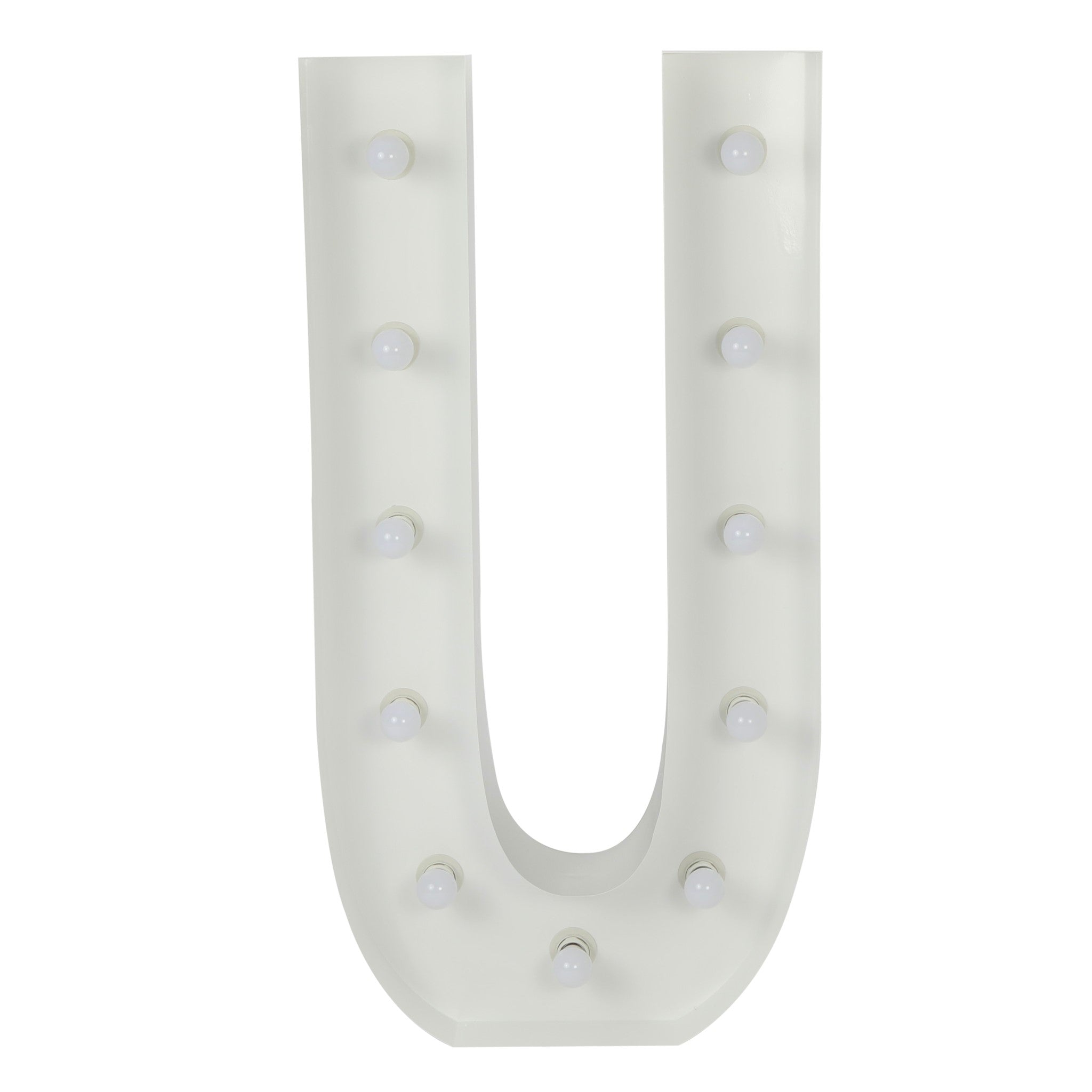 Large 4ft Tall LED Marquee Letter - U– CV Linens