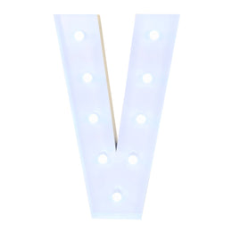 Large 4ft Tall LED Marquee Letter - V - CV Linens™