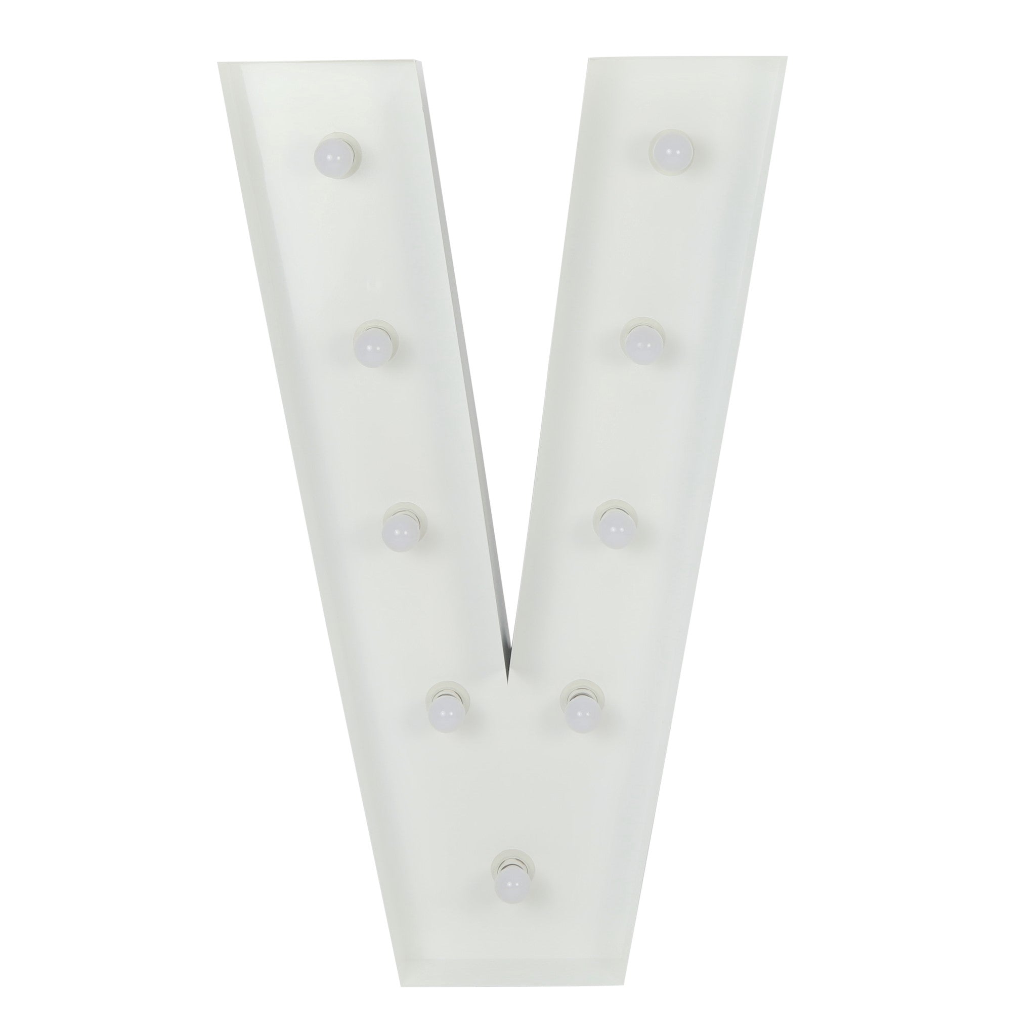 Large 4ft Tall LED Marquee Letter - V– CV Linens