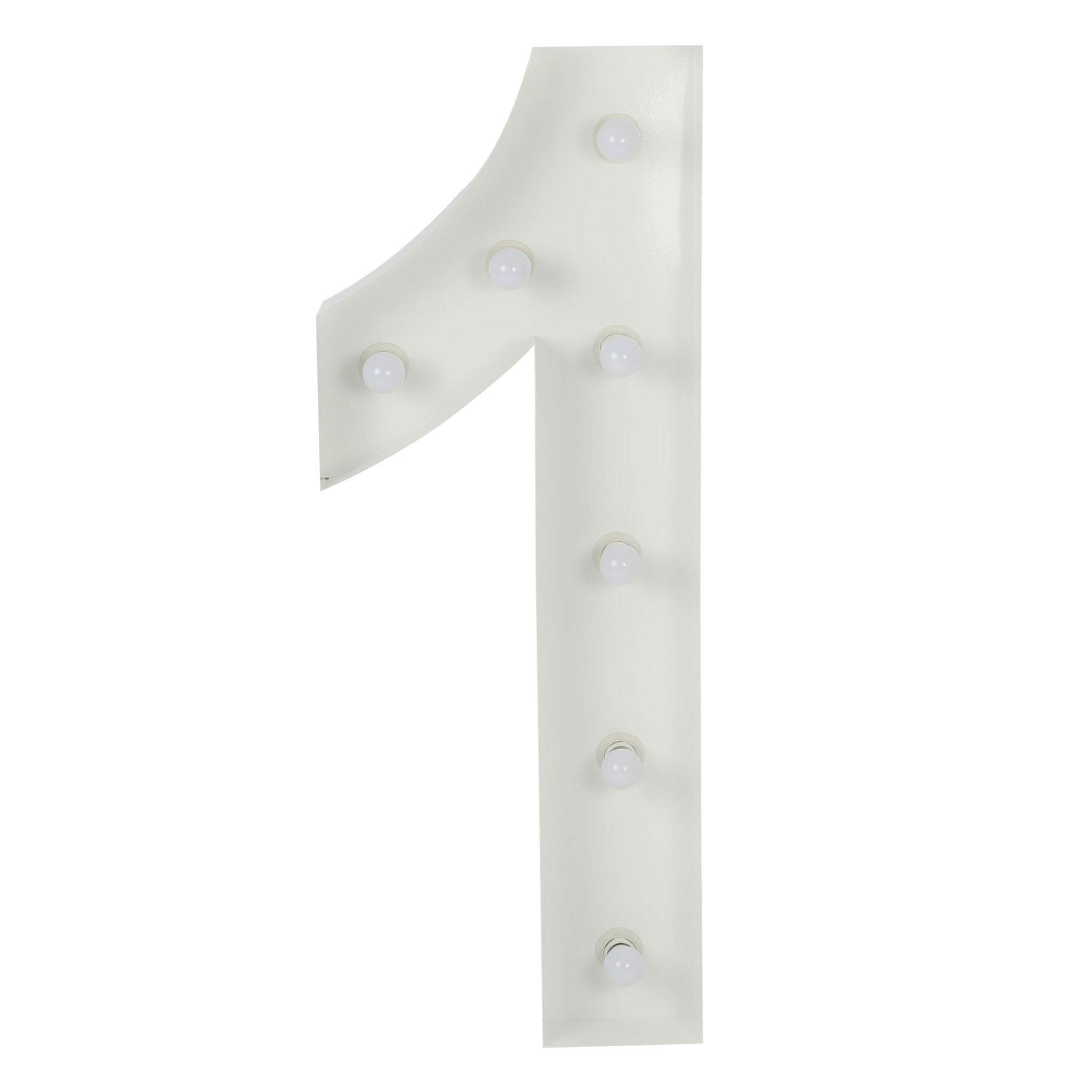 Large 4ft Tall LED Marquee Number - 1– CV Linens