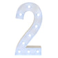 Large 4ft Tall LED Marquee Number - 2– CV Linens