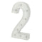 Large 4ft Tall LED Marquee Number - 2– CV Linens