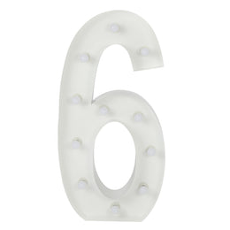 Large 4ft Tall LED Marquee Number - 6 - CV Linens™