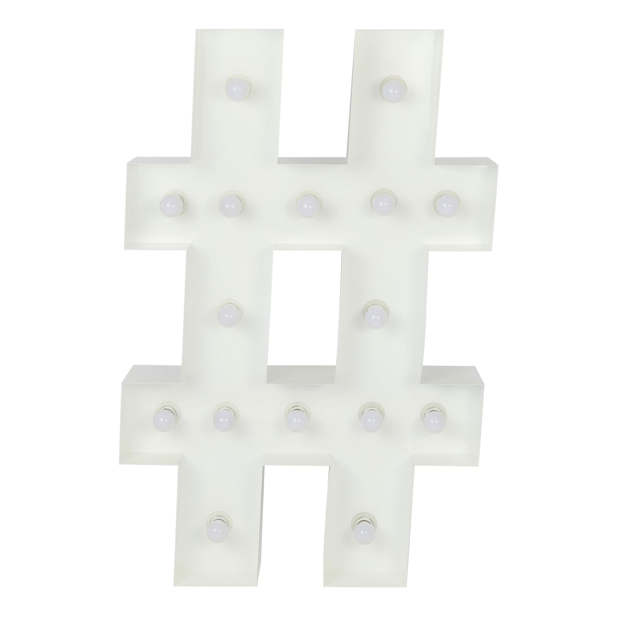 Pound Sign "#" LED Marquee Large 4ft Tall– CV Linens