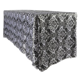 Satin Rectangular 90"x132" Tablecloth - Damask - CV Linens