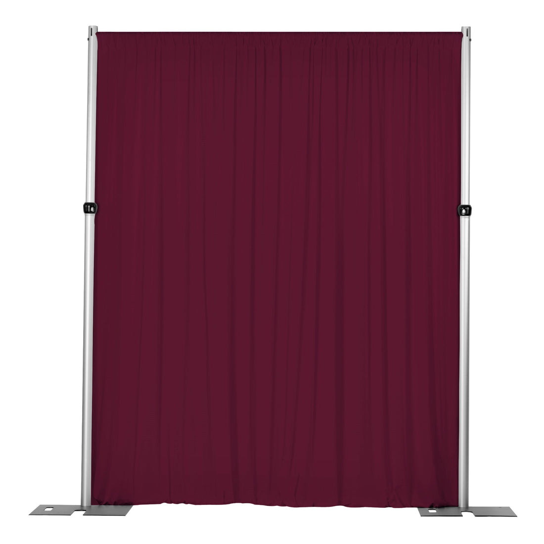 Burgundy 10ft H x 60" W Spandex 4-Way Stretch Drape Curtain– CV Linens