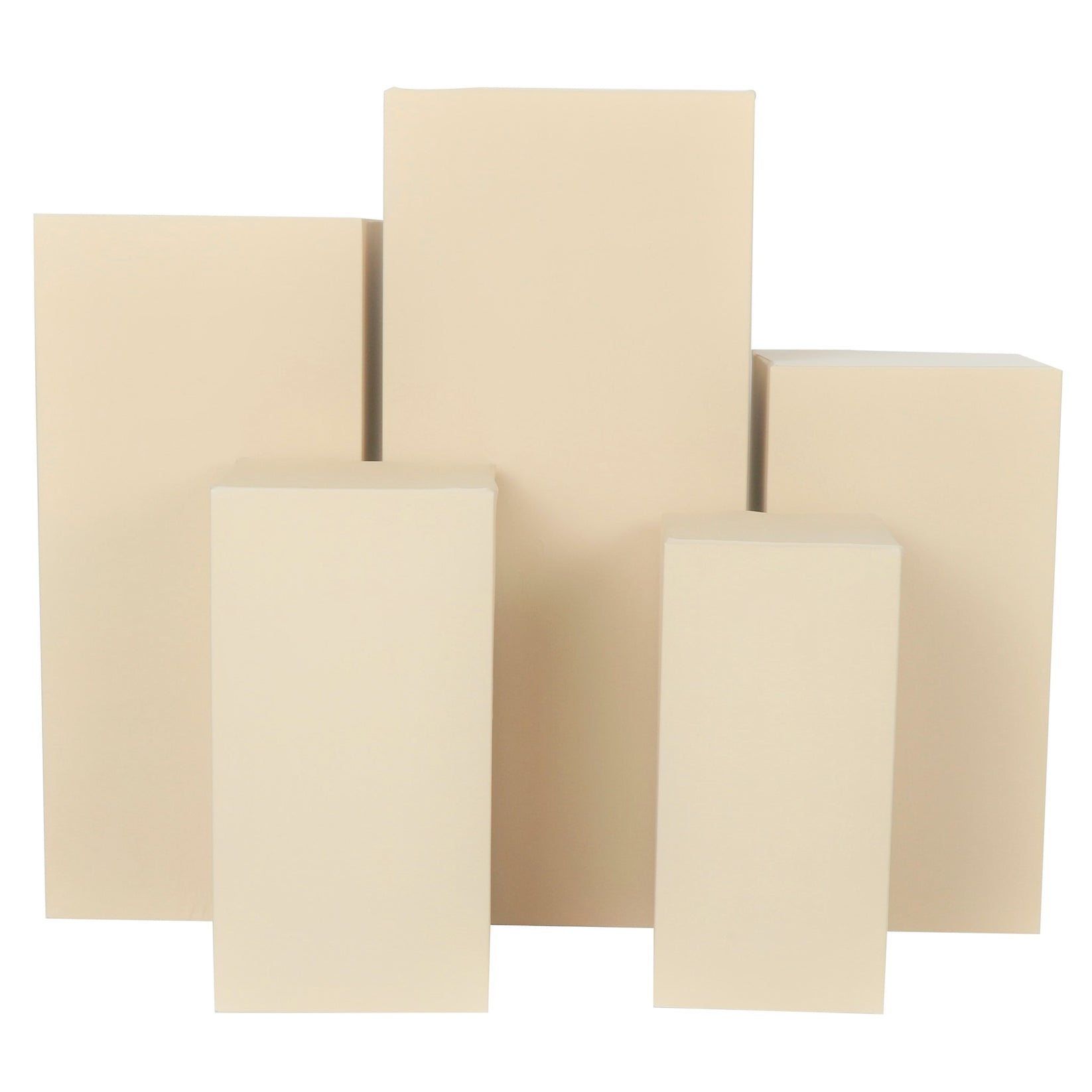 Spandex Covers for Square Metal Pillar Pedestal Stands 5 pcs/set - Cha ...