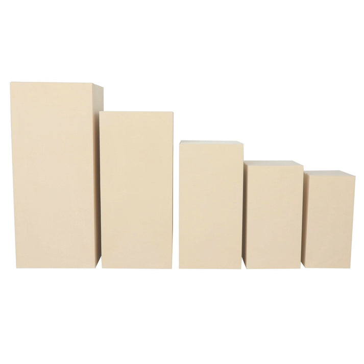 Spandex Covers for Square Metal Pillar Pedestal Stands 5 pcs/set - Cha ...