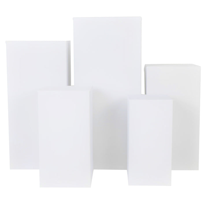 Spandex Covers for Square Metal Pillar Pedestal Stands 5 pcs/set ...