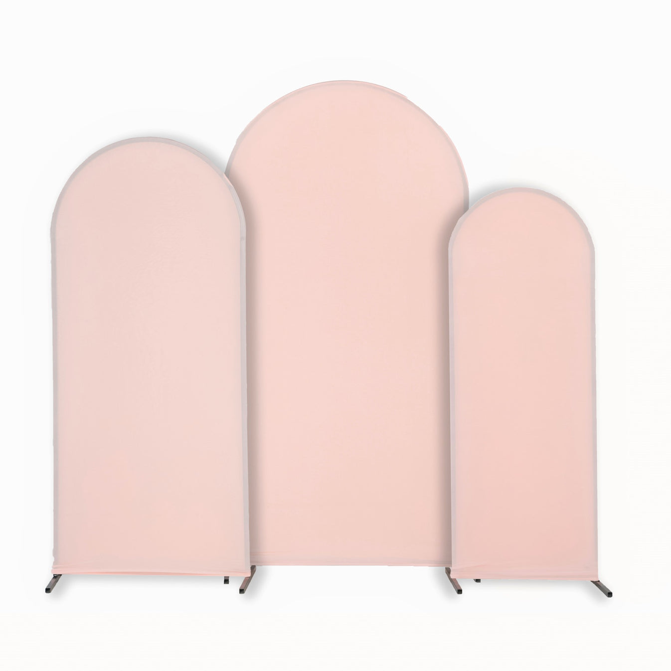 Spandex Covers for Trio Arch Frame Backdrop 3pc/set - Blush/Rose Gold ...