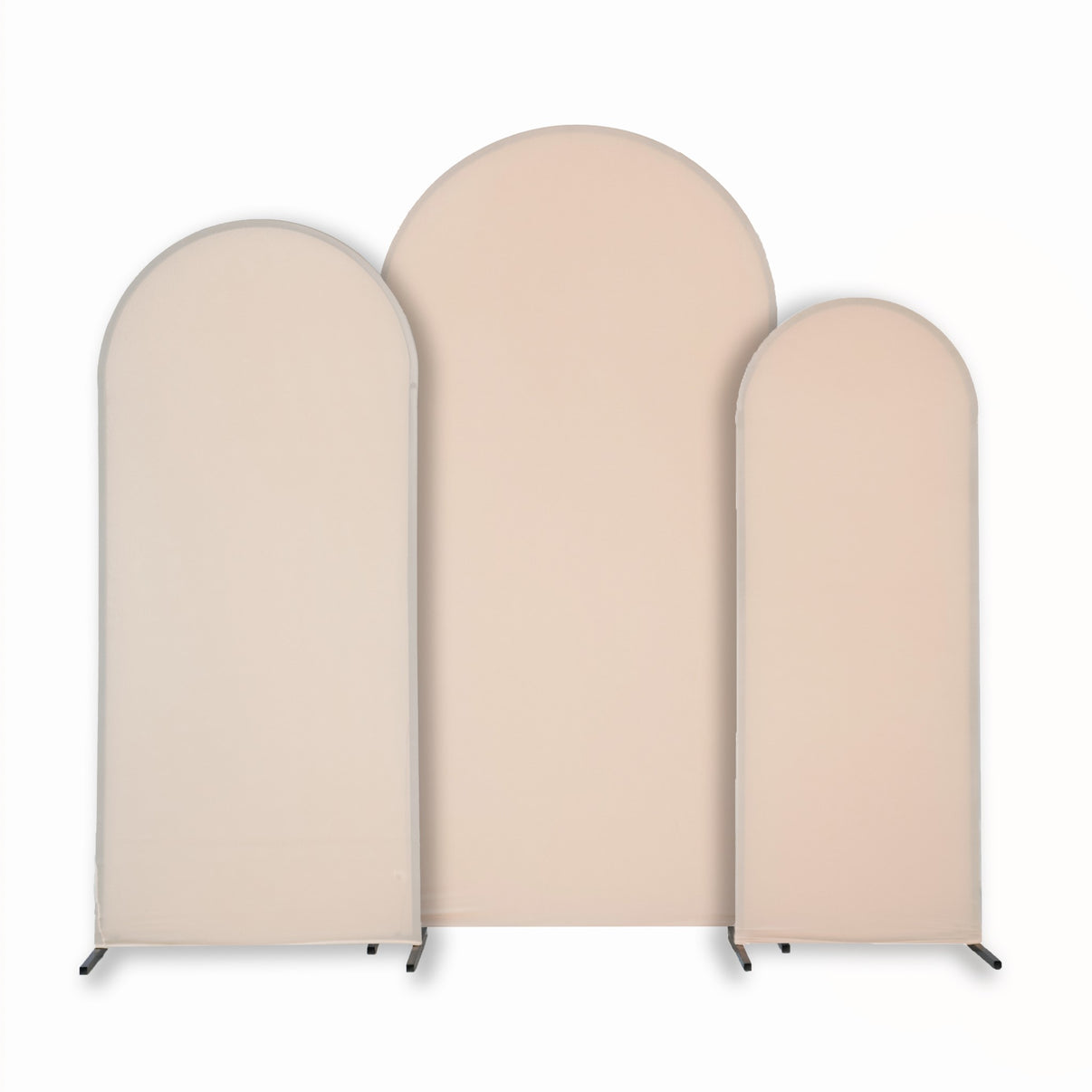 Spandex Covers for Trio Arch Frame Backdrop 3pc/set - Champagne - CV ...