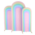 Spandex Covers for Trio Arch Frame Backdrop 3pc/set - Pastel Rainbow ...