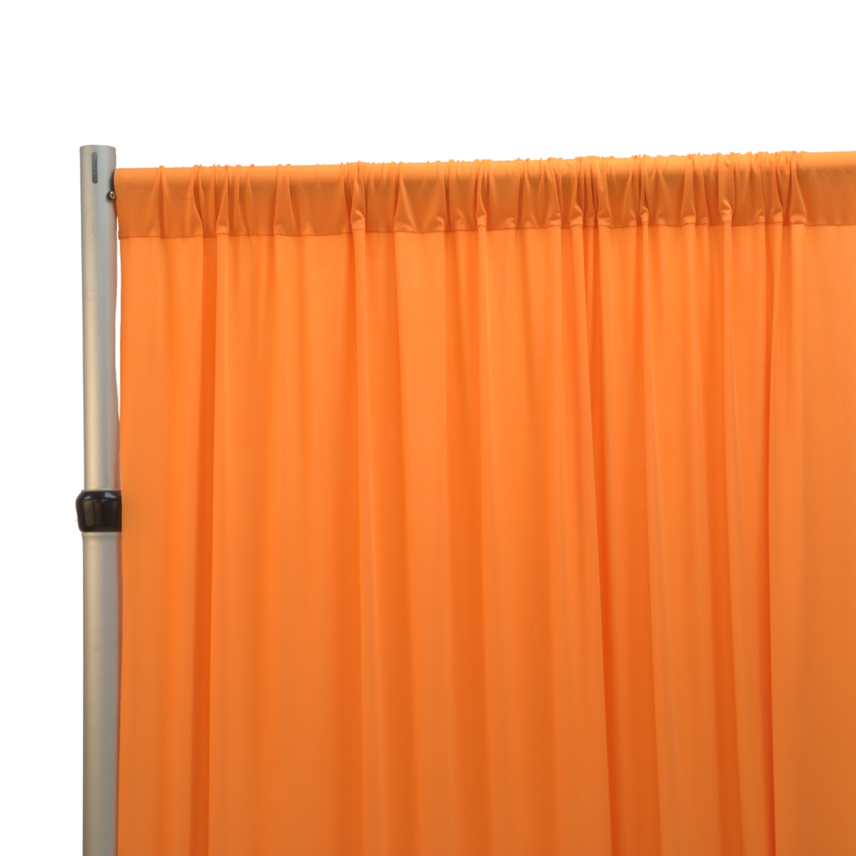 Spandex 4-way Stretch Backdrop Drape Curtain 10ft H x 60" W - Orange ...