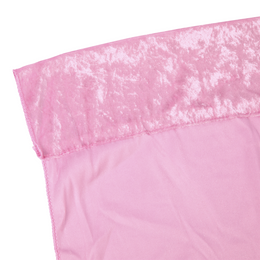 Velvet 14ft H x 52" W Drape/Backdrop Curtain Panel - Pink– CV Linens
