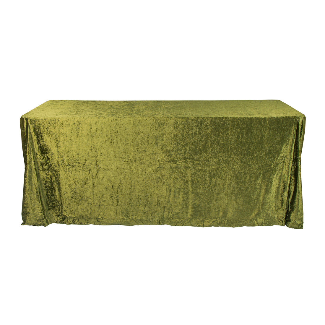 Olive Green Velvet 90"x156" Rectangular Tablecloth - CV Linens™