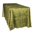 Velvet 90"x156" Rectangular Tablecloth Olive Green - CV Linens™