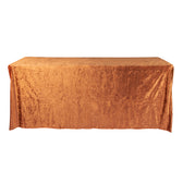 Velvet 90"x132" Rectangular Tablecloth - Terracotta - CV Linens™