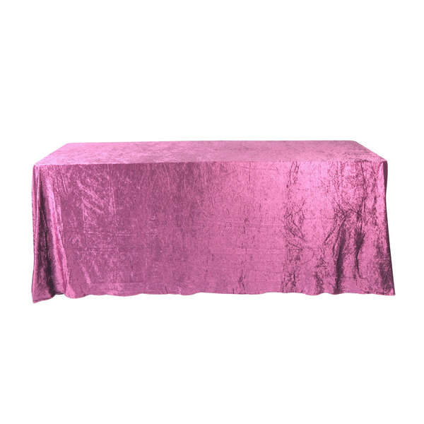 Velvet 90"x132" Rectangular Tablecloth Violet - CV Linens™
