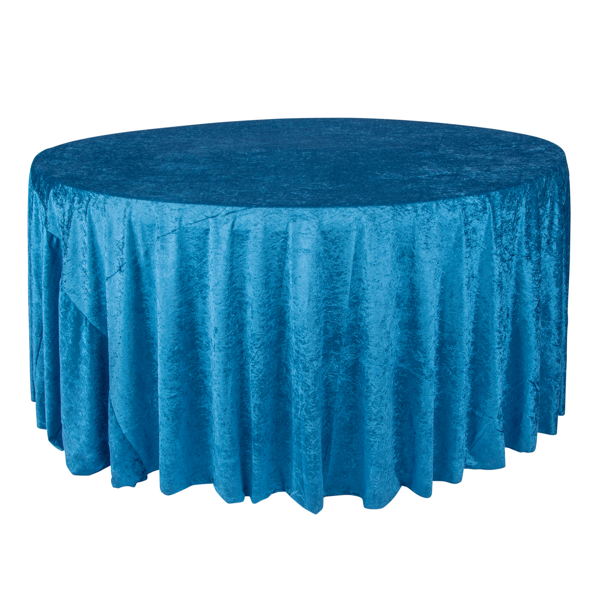 Velvet 132" Round Tablecloth - Dark Teal - CV Linens™