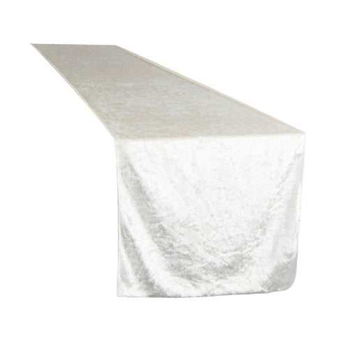 Velvet Table Runner - Ivory - CV Linens™