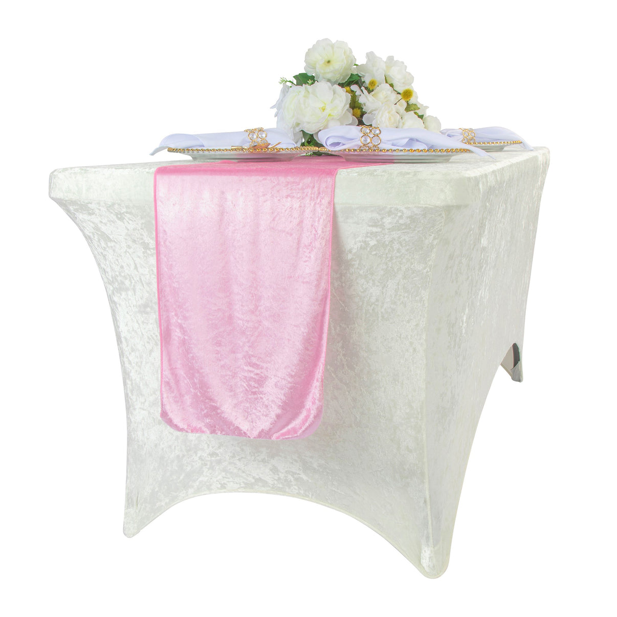 Velvet Table Runners Pink - CV Linens™